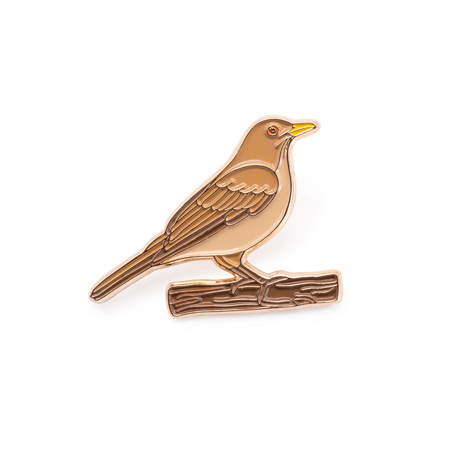 Yigüirro (Clay-Colored Thrush) Enamel Pin | Gallo Pin